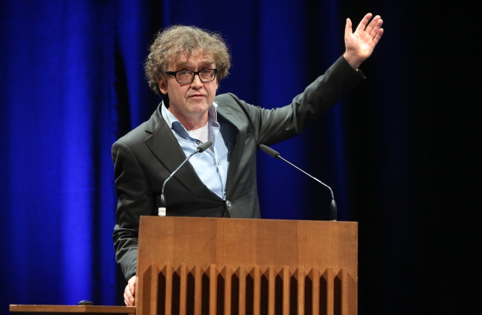 Bernd Scherer at the opening ralley of transmediale 2018 face value ...